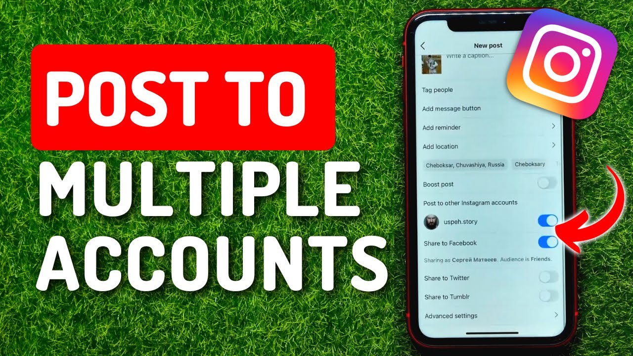 How To Post To Multiple Accounts At Once On Instagram - YouTube