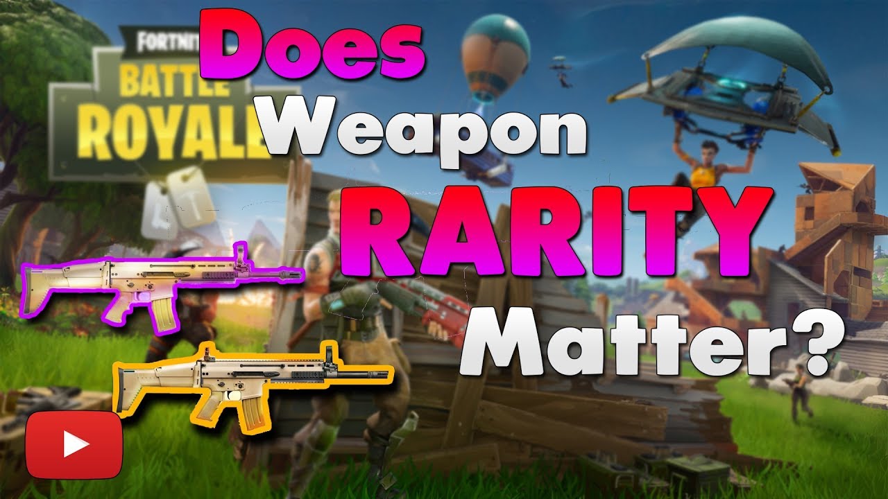 DOES RARITY MATTER in Fortnite Battle Royale?? - YouTube