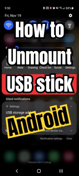 How to safely unmount your USB stick from Android phone (Revised) - YouTube