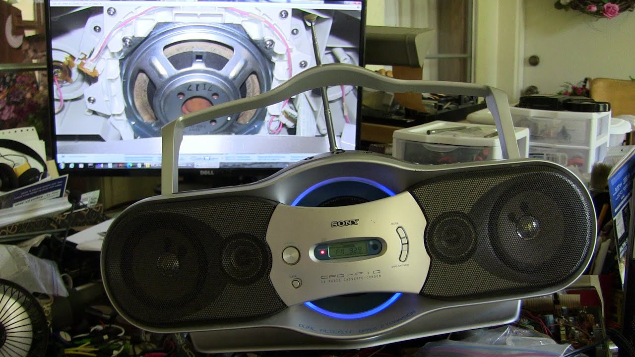 Sony CFD-F10 Inside Pictures How to Service I Cleaned & Played Passive ...
