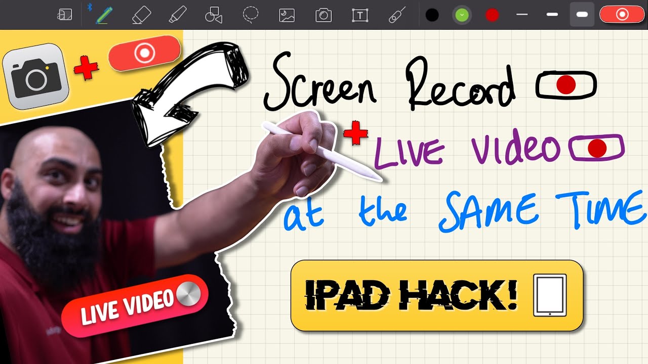 How to Record iPad Camera and Screen at the Same Time Educational Video ...