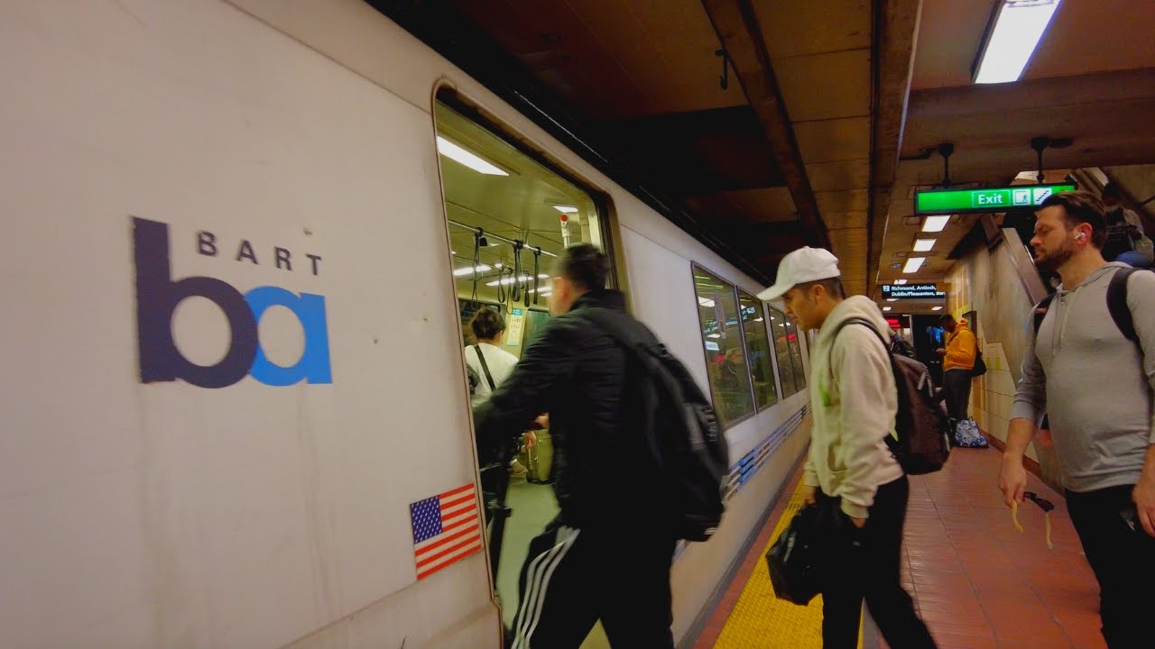 [4K] San Francisco: BART Train Ride to Walnut Creek from 24th Street ...