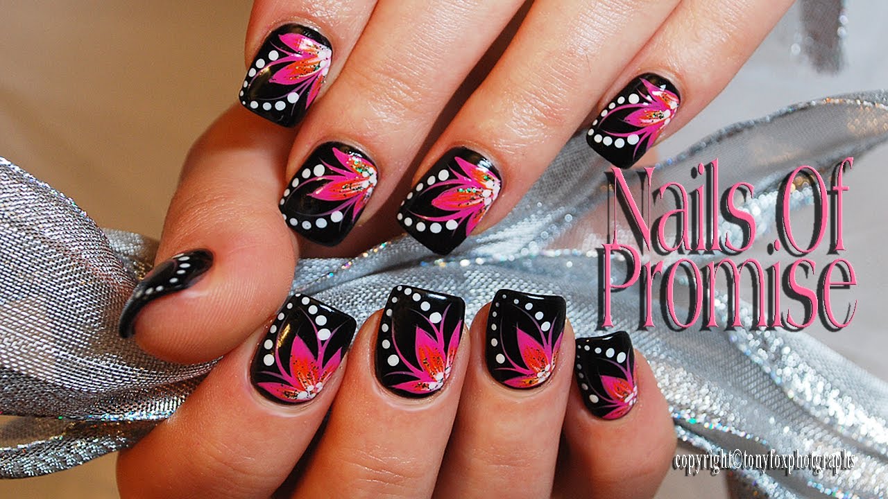 Live Nail Art Tutorial. Meditation. Nails Of Promise - YouTube