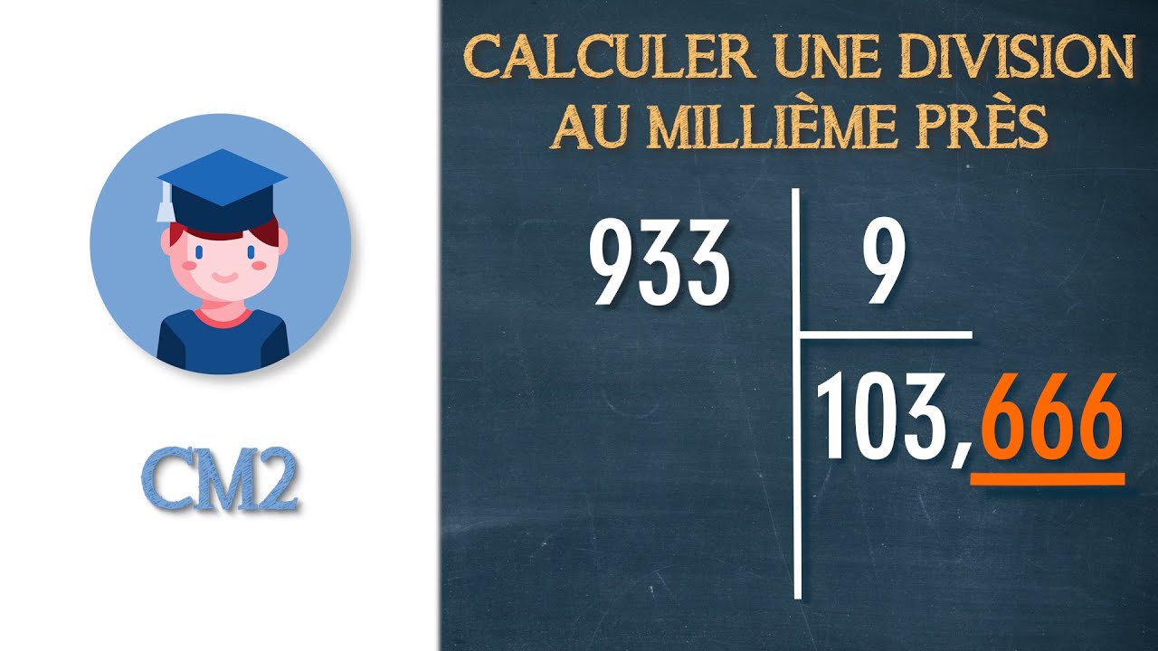 La division euclidienne à un chiffre au diviseur au millième près - CM2 ...