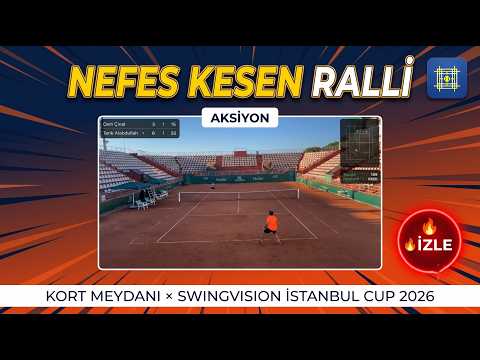 Nefes Kesen Ralliler 🎾🔥 | Cem Çinal vs Tarık Alabdullah | Kort Meydanı × SwingVision