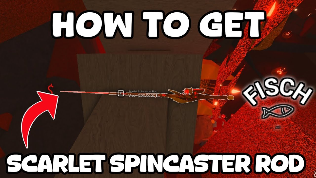 How To Get Scarlet Spincaster Rod In Fisch | Roblox - YouTube