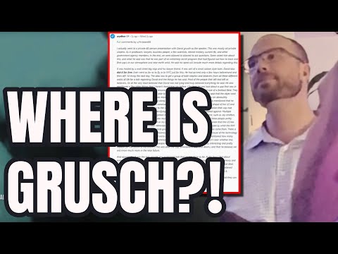 Details of a private event 2 years ago David Grusch was at and what he discussed. WHERE IS HE NOW?