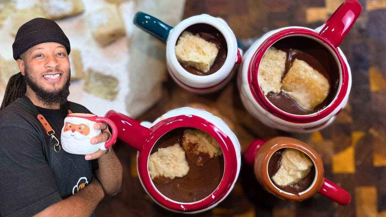 EASY Vegan Hot Chocolate + Homemade Marshmallows (No Gelatin!) - YouTube