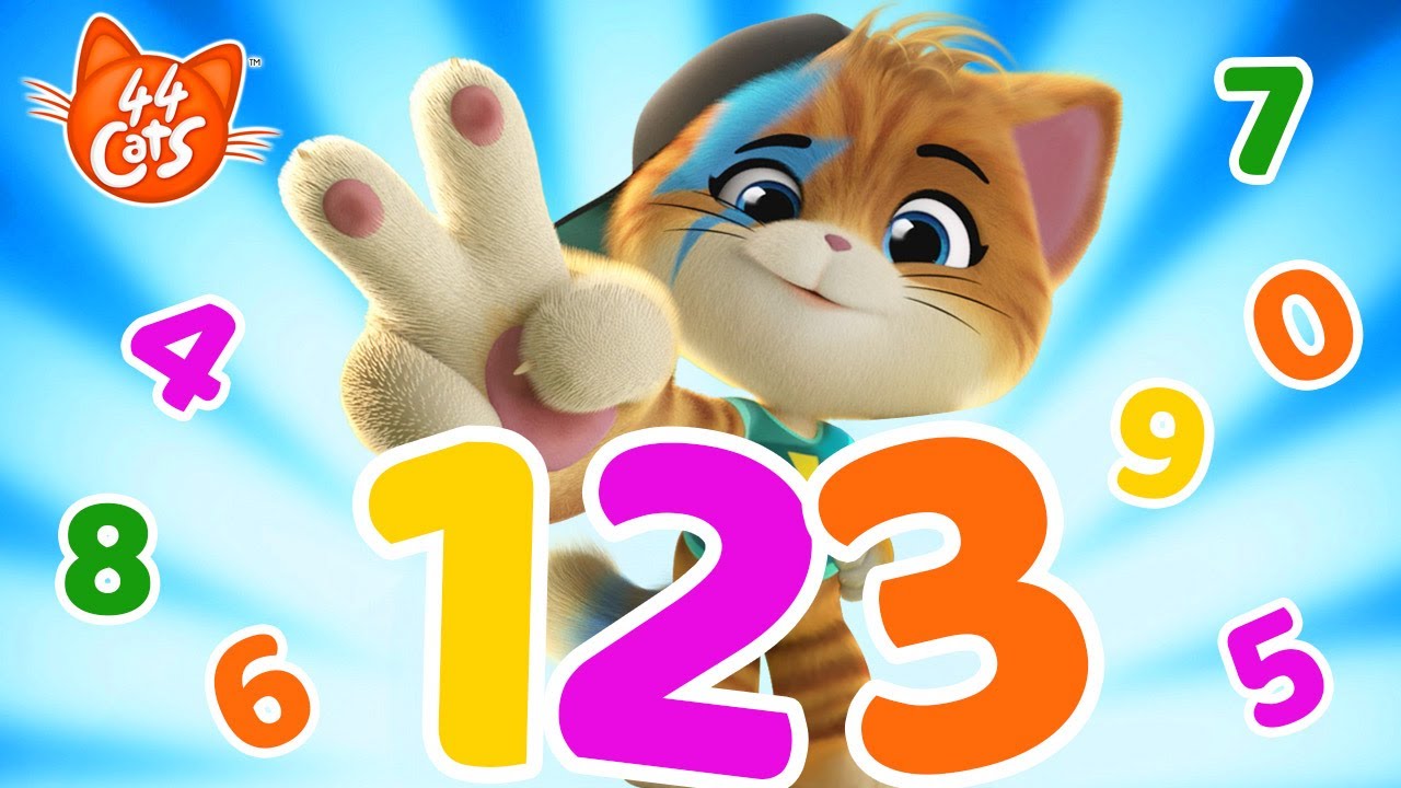 Learn Numbers 1-10 with 44 Cats! | Fun Learning for Kids - YouTube
