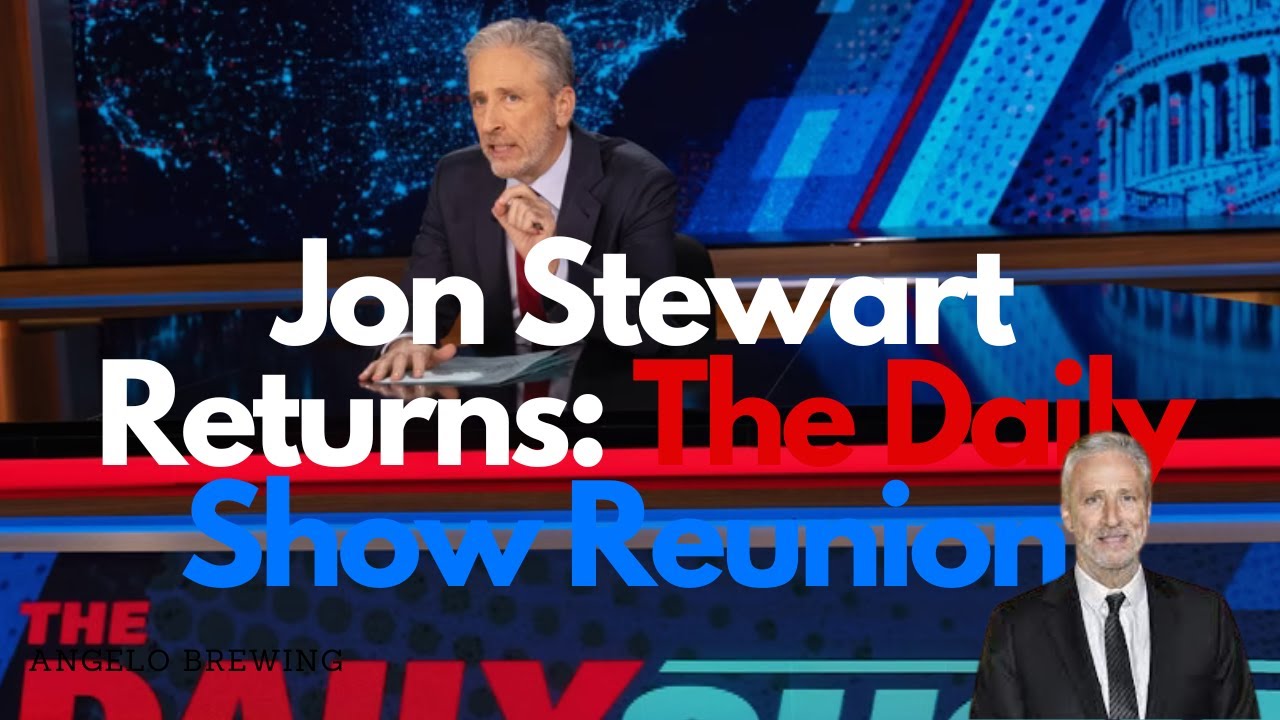 Jon Stewart Returns to The Daily Show: Epic Reunion Moment!!! - YouTube