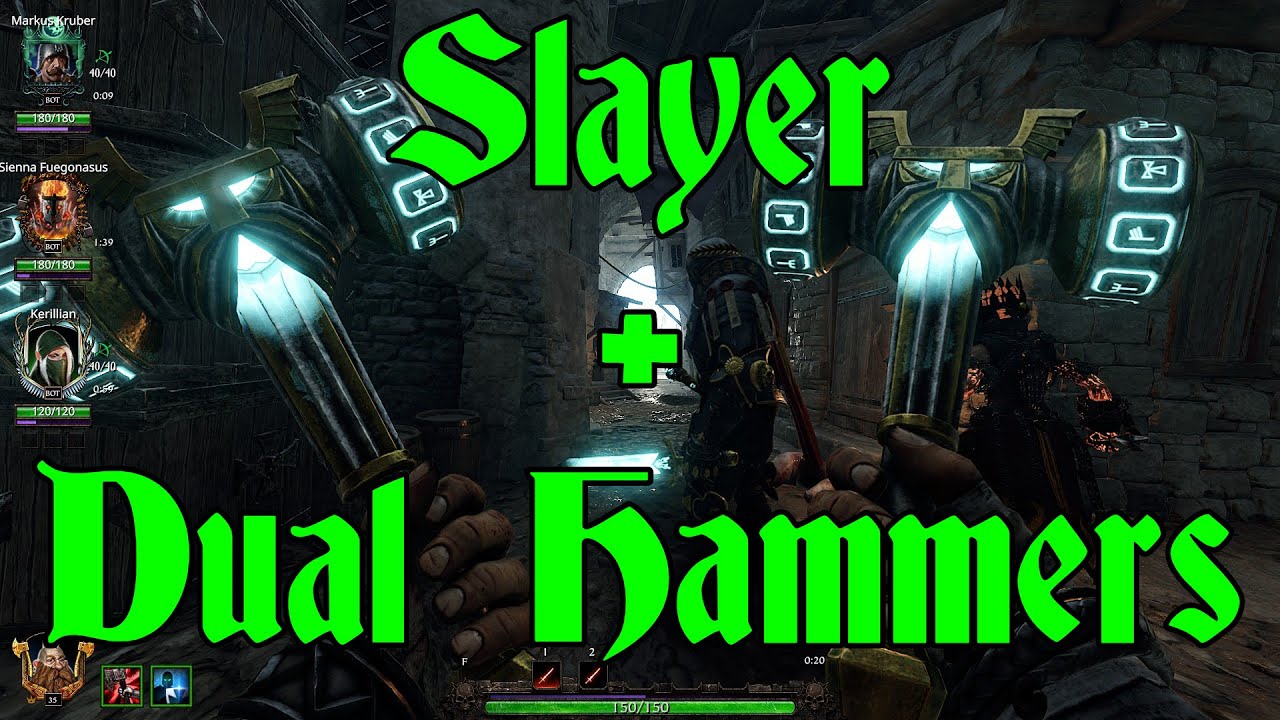 Slayer + Dual Hammers: Vermintide 2 Solo Legend Run (With Bots) - YouTube