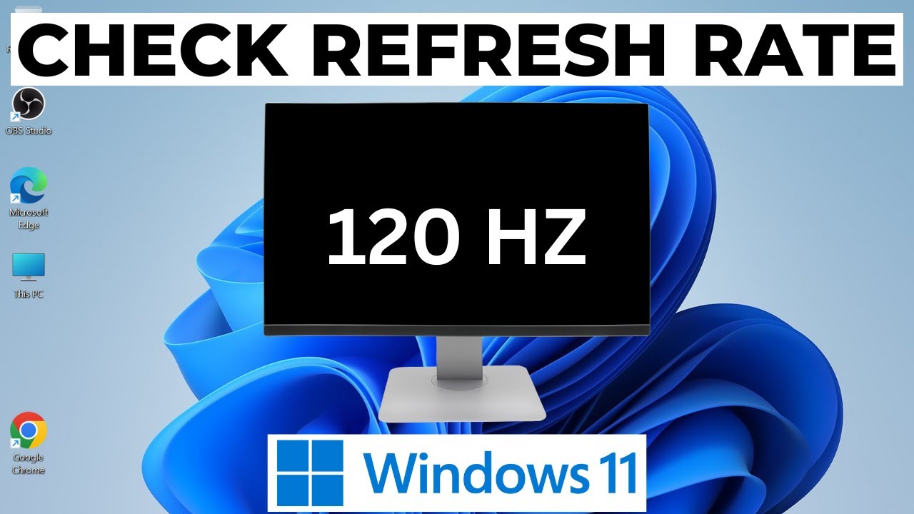 How to Check your Monitor Screen Refresh Rate (HZ) in Windows 11 - YouTube