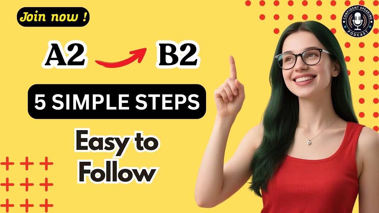 From A2 to B2 with Easy 5-STEP PLAN to Master English Skills - YouTube