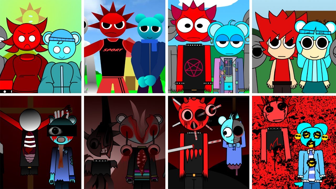 Incredibox - Sprunki but ONLY RADDY and SKY in ALL Human Edition - YouTube