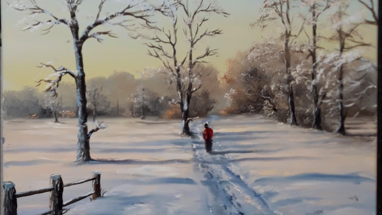 snow scene part 1 - YouTube