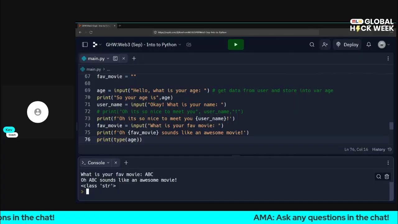 Intro to Python Part 1 - GHW: Web3 - YouTube