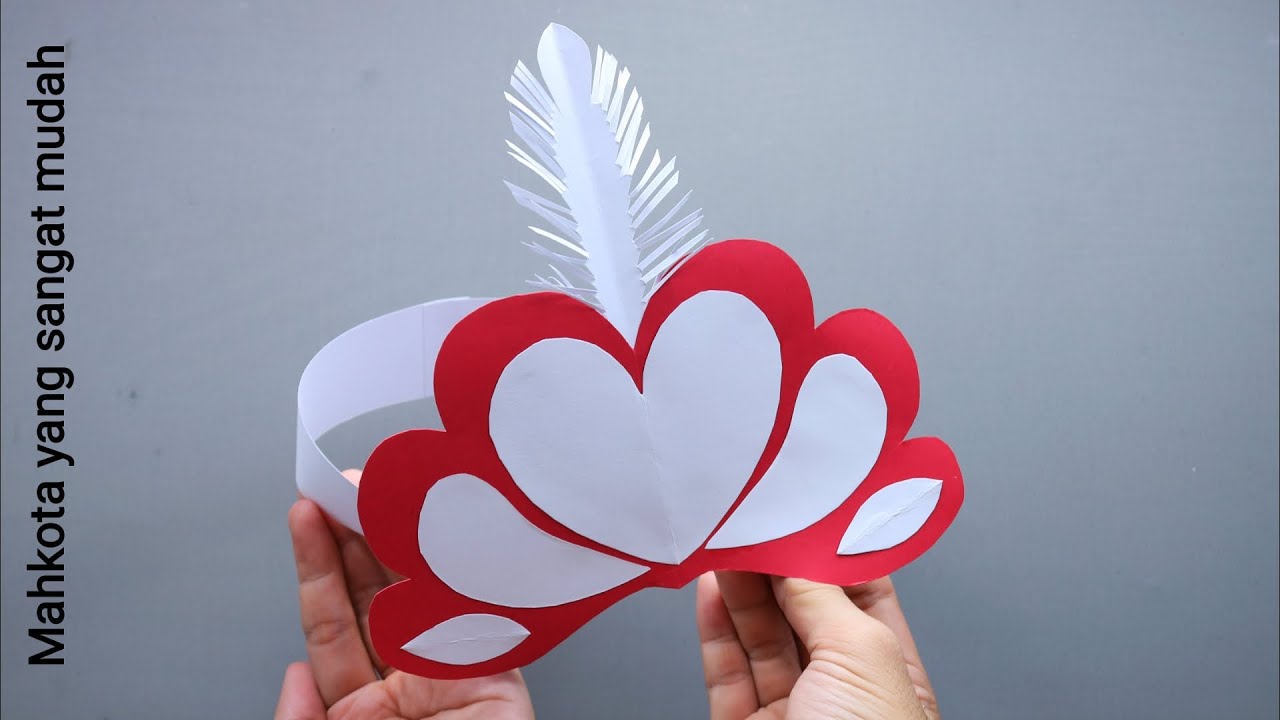 Topi mahkota merah putih 17 Agustus yang begitu mudah untuk lomba ...