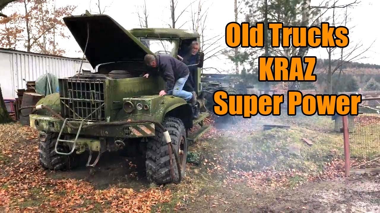 KRAZ Truck Soviet Super Power Diesel Engine V8 | 6x6 Off-Road Trucks ...
