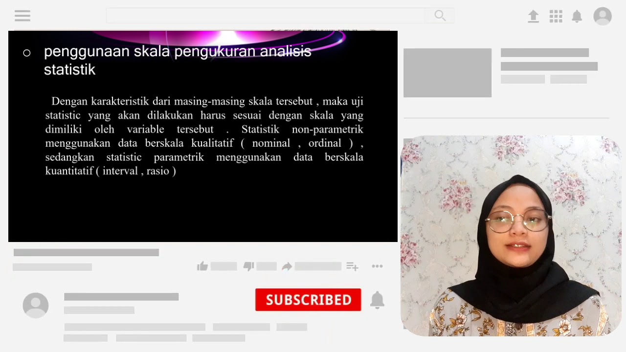 Analisis statistik uji Validasi dan Reliabilitas dengan matkul ...