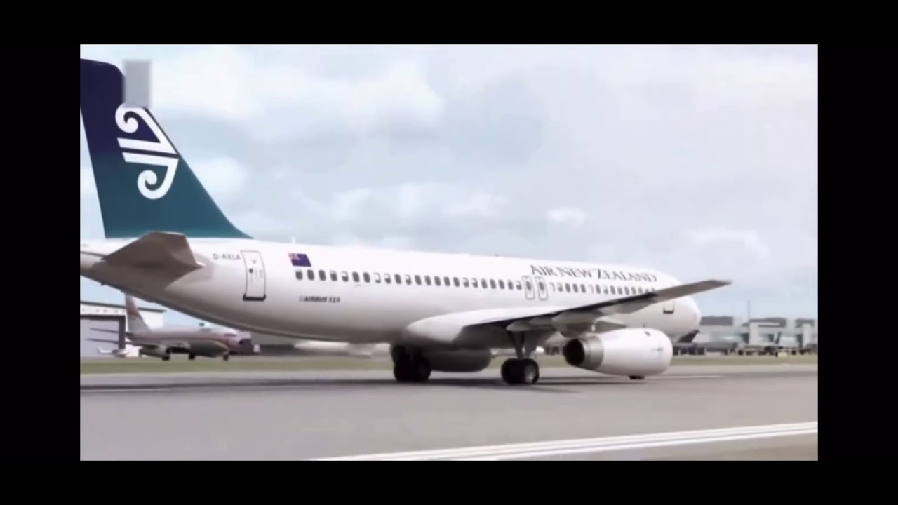Air New Zealand flight 888 crash animation - YouTube