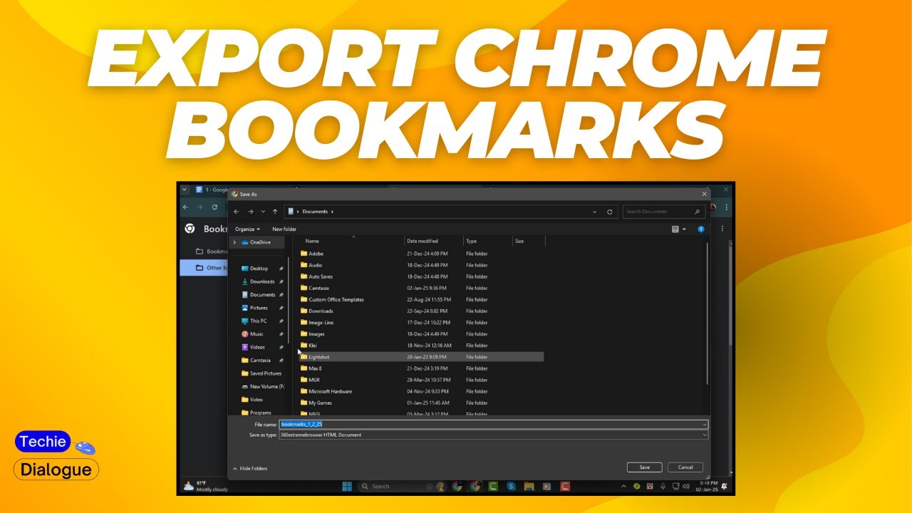 How to Export Chrome Bookmarks - Step-by-Step Guide [2025] - YouTube