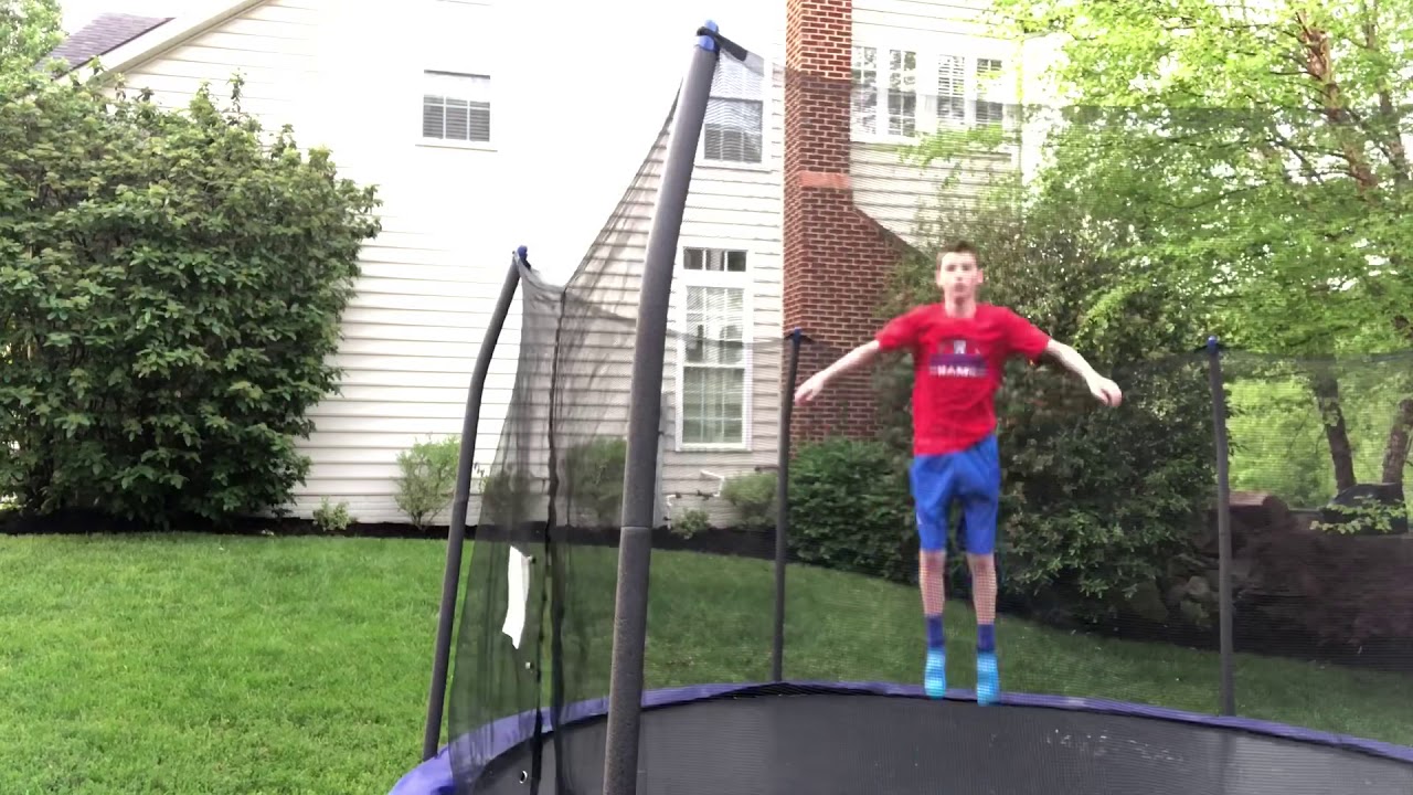 Back full progression on trampoline - YouTube