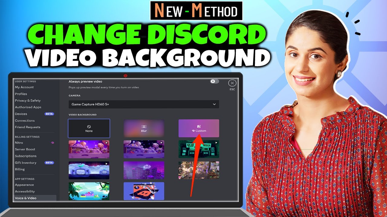 How to Change Your Discord Video Background 2025 ( Simple Way ) - YouTube