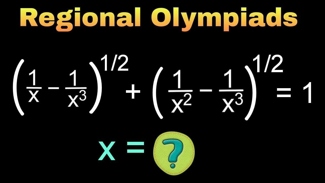 Regional Math Olympiad Problem | A Nice Algebra Problem | Can You Find ...