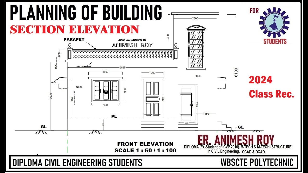 SECTION ELEVATION CLASS 02 - YouTube