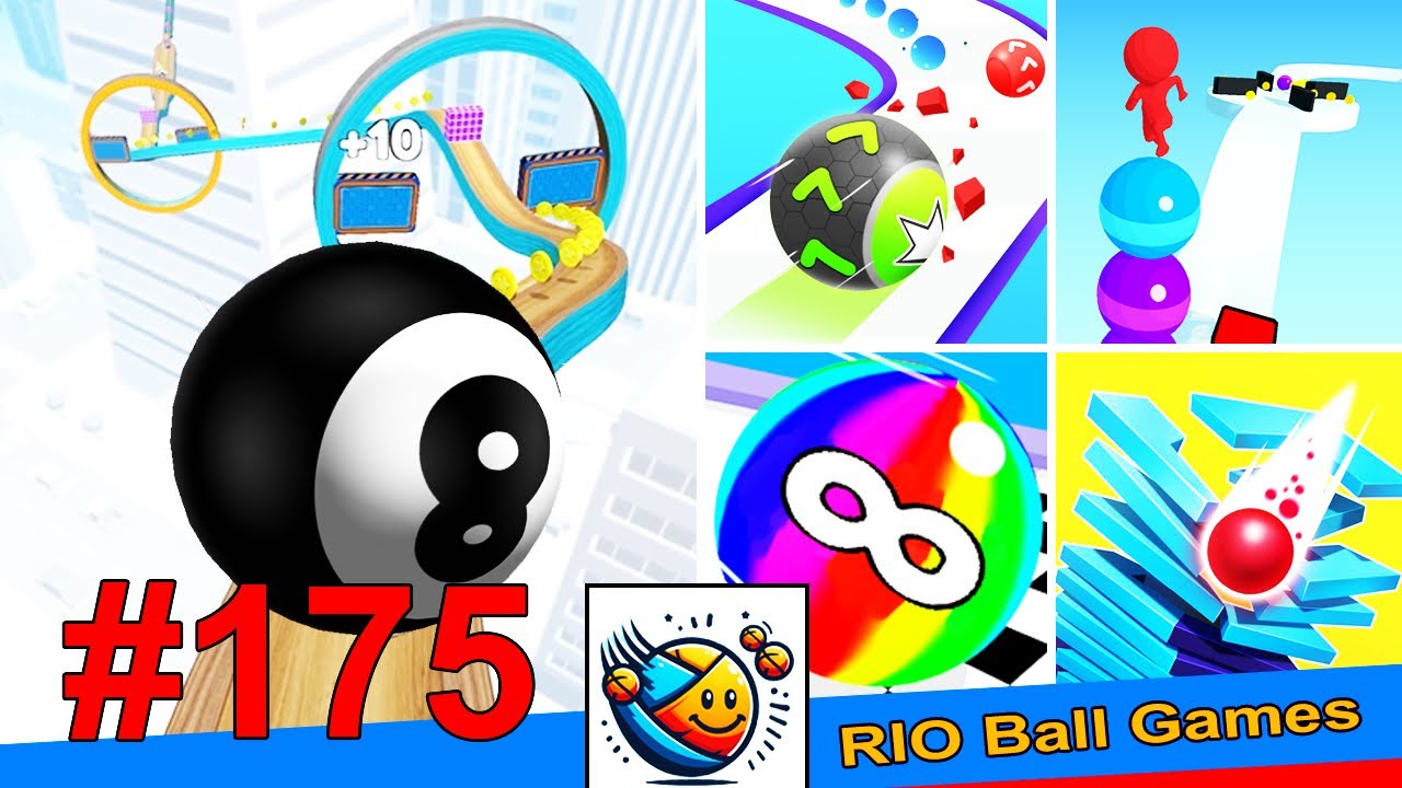 Going Balls VS Ball Run 2048 Infinity, Rolling Going Ball, Stack Rider ...
