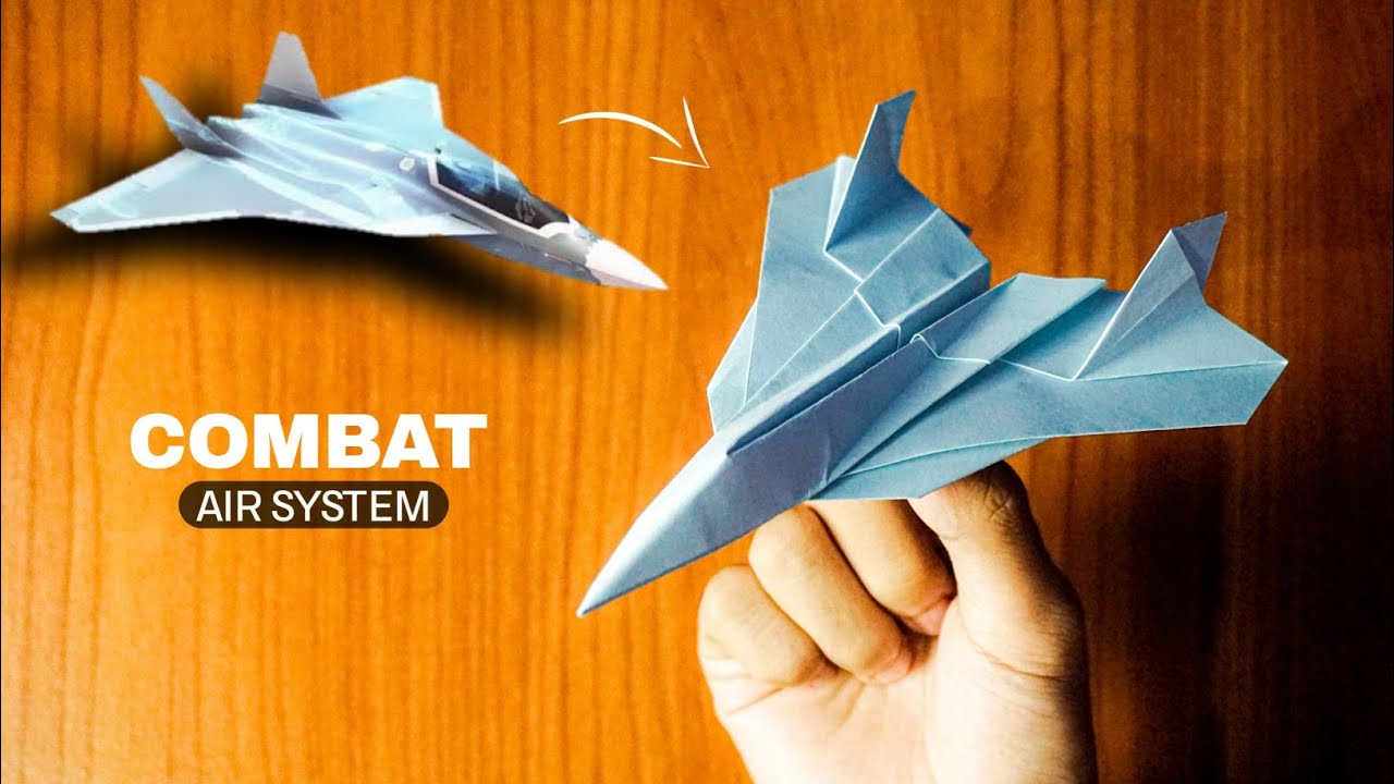 Origami Pesawat JET Tempur - Pesawat Combat Air System - YouTube