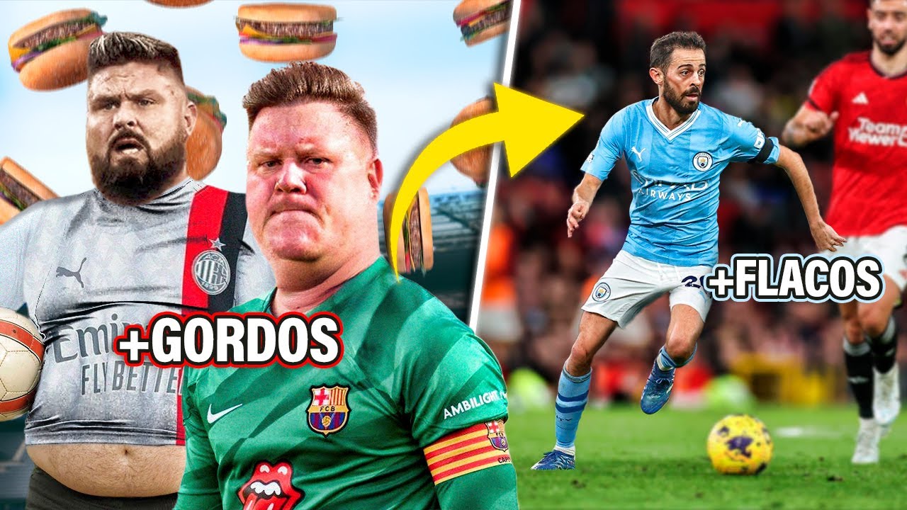 El futbolista MÁS “GORDO”🍔 y FLACO💀 de CADA CLUB top de Europa ¡El del ...