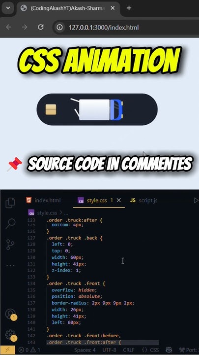 🤯 CSS Order Button Animation V2 | 🚀 Place Order with Style! #coding #css #html #orderbutton # ...