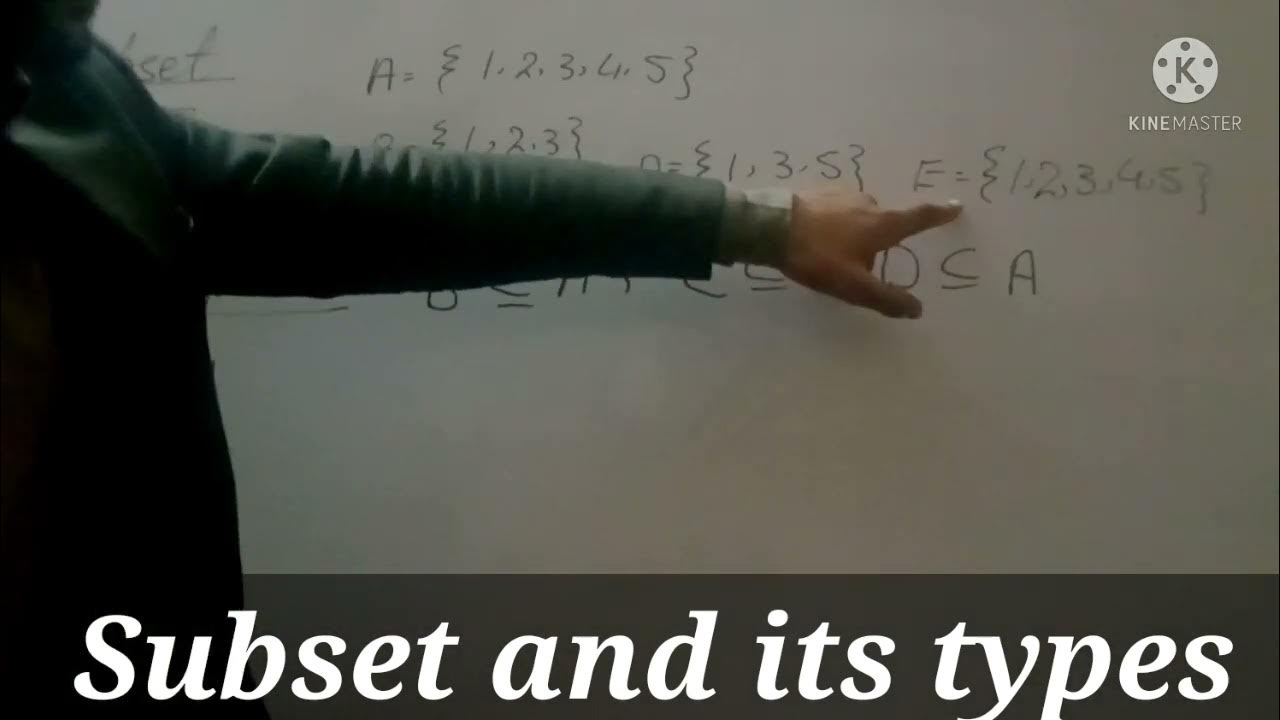 Subset , proper subset and improper subset - YouTube