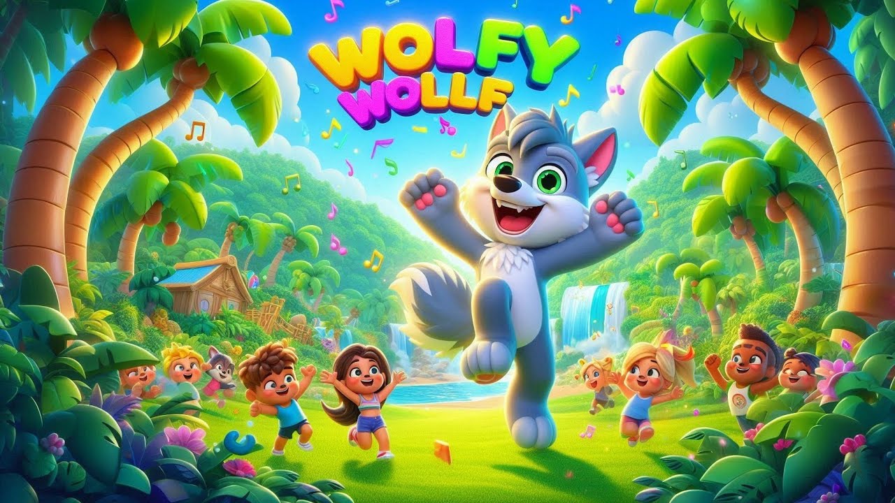 Wolfy Wolfy – Fun Jungle Dance with Kids! 🌳🎶 | 3D Cartoon Song for Kids ...