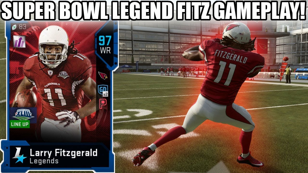 SUPER BOWL LEGEND LARRY FITZGERALD GAMEPLAY! 97 LARRY FITZGERALD ...