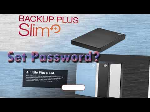 How to put password on Seagate external hard drive - YouTube