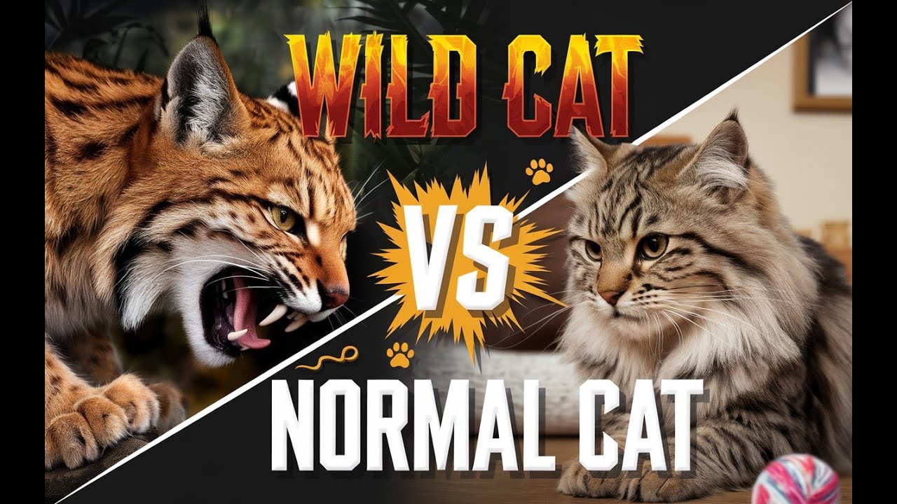 Wild Cat vs Normal Cat: Amazing Differences You Need to See - YouTube