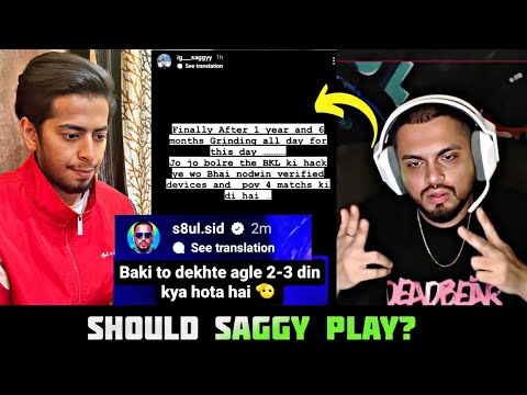Sid Angry on Saggy Matter 😨 If Saggy plays lan then.... - YouTube