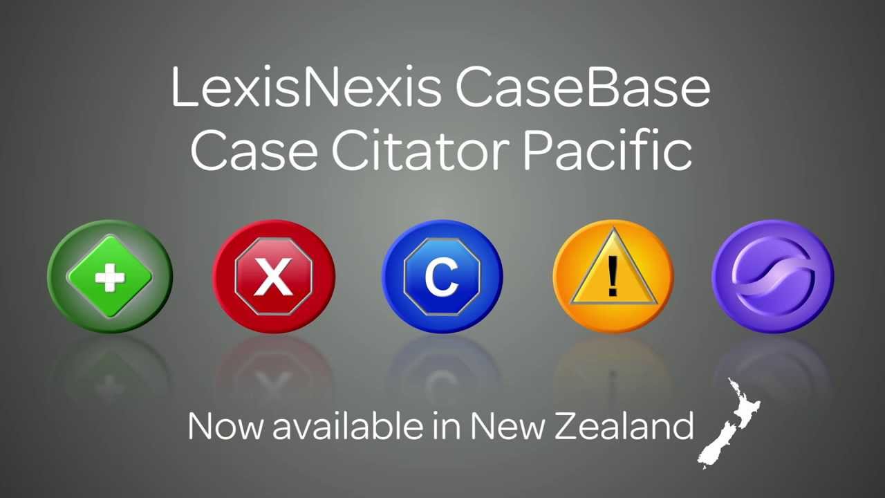 Introducing LexisNexis CaseBase Case Citator Pacific - YouTube