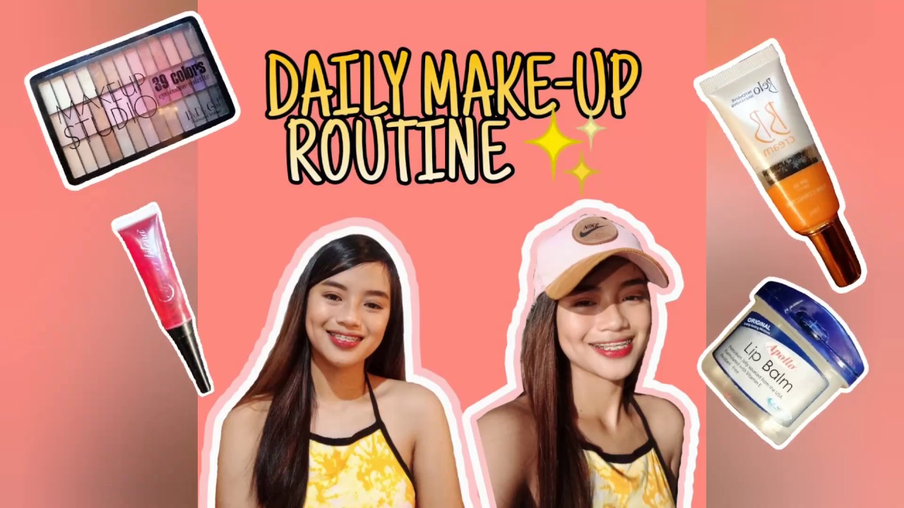 DAILY MAKE-UP ROUTINE / First Vlog! - YouTube