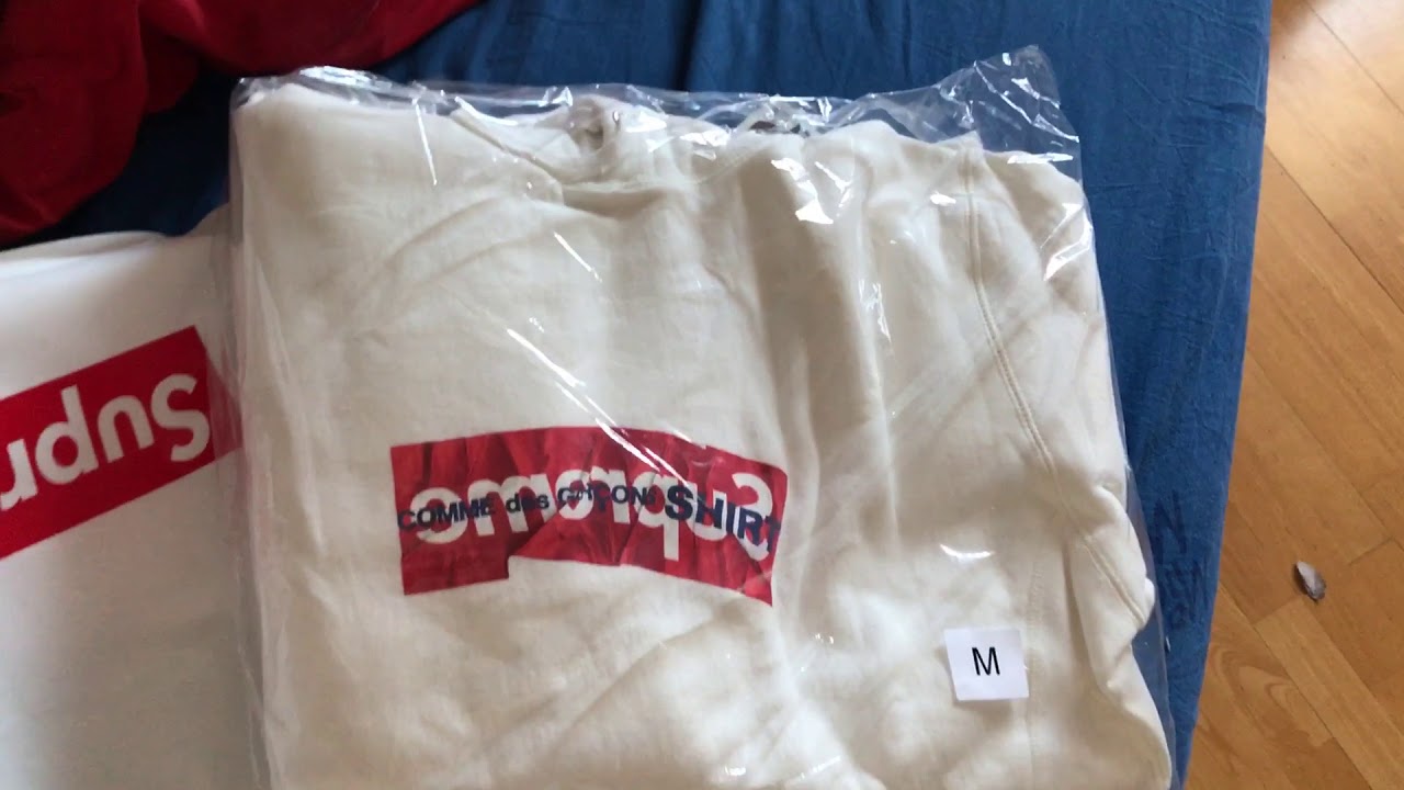 Supreme machine gun and supreme x cdg box logo - YouTube