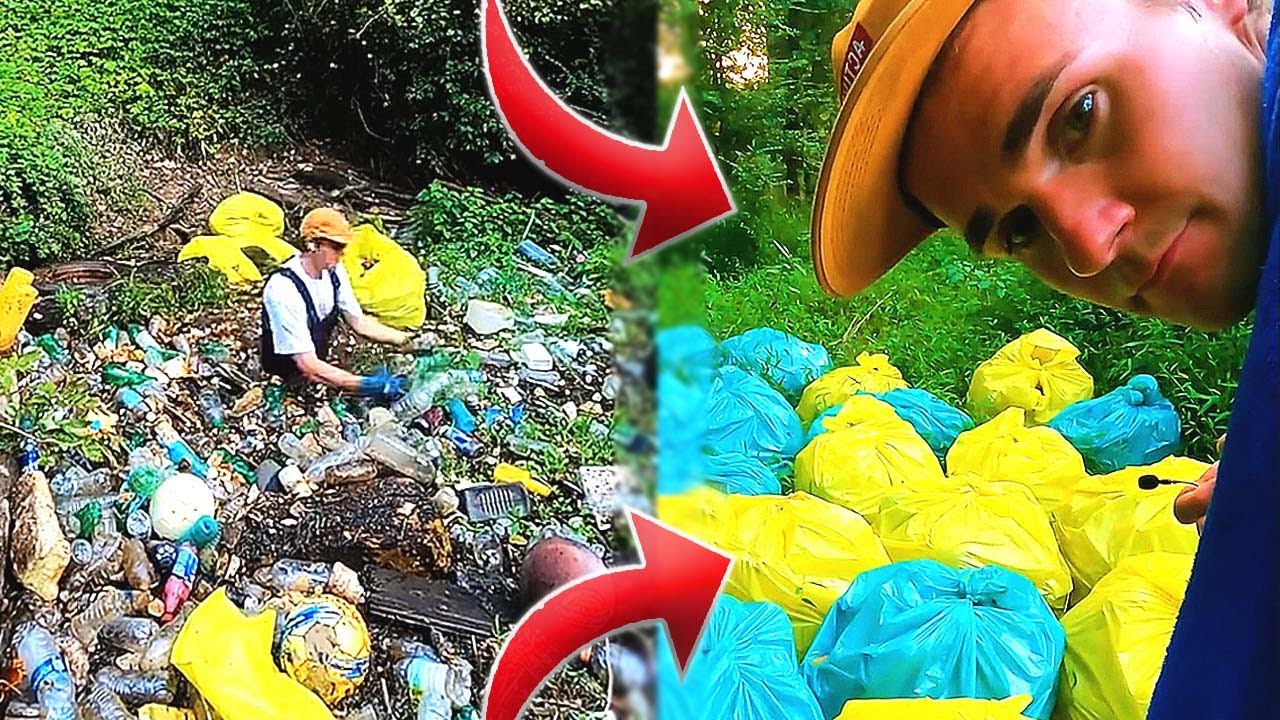 HE LOVES CLEANING UP TRASH (Insane Clean-up Before & After) - YouTube