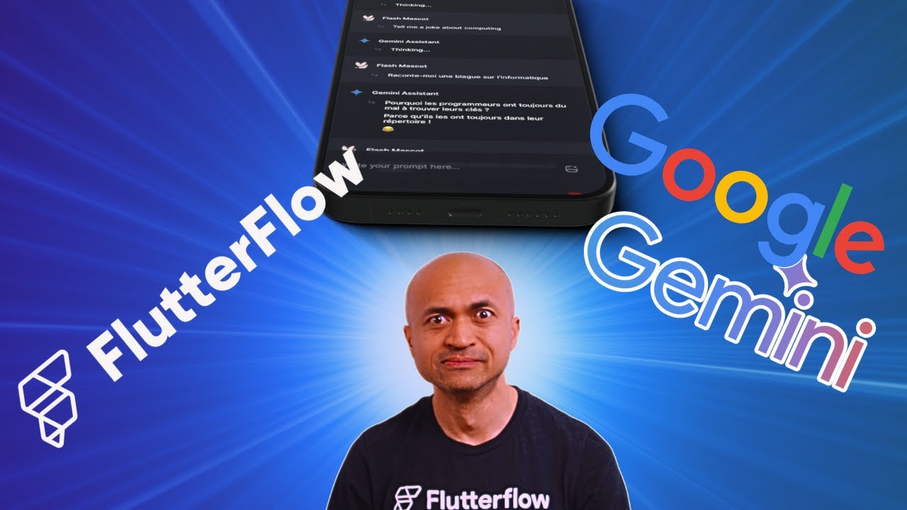 FLUTTERFLOW Hackathon, J'ai décortiqué le template App LLM Gemini pour que tu n'aies pas à le ...