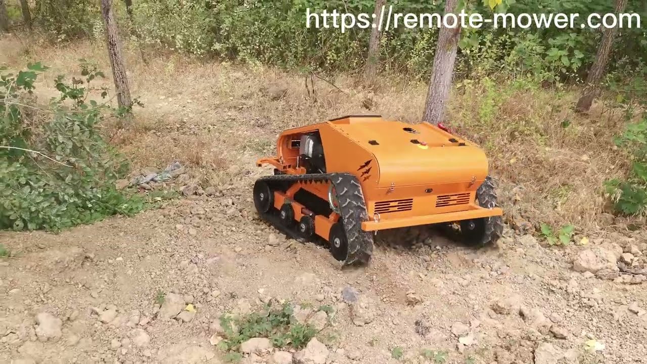 Weed Cutting Machine All Terrain Slope Grass with remote controlled ...