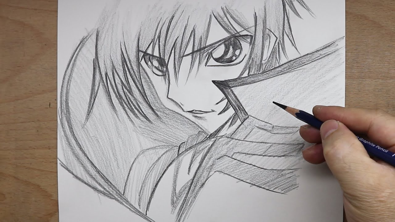 Learn to draw Lelouch Lamperouge step by step | Easy anime drawing ...