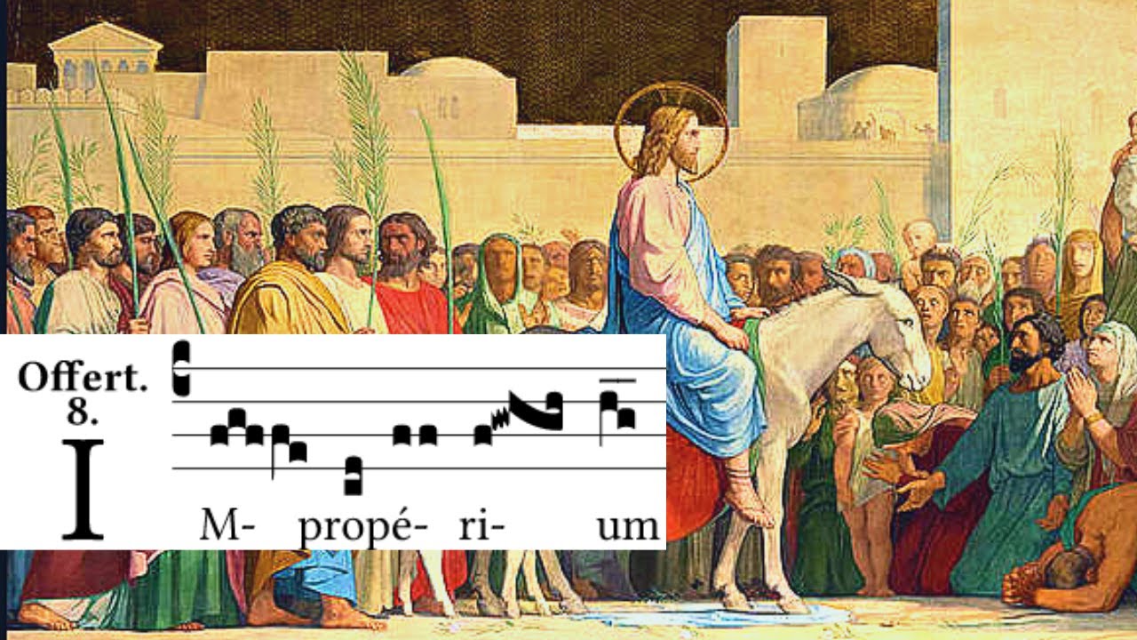 Palm Sunday Latin Mass - Offertory - Improperium... et dederunt - YouTube