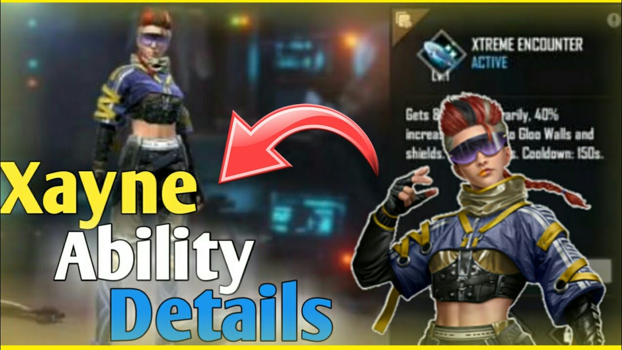 Xayne Ability in Free Fire||Xayne Character Ability || Free Fire Xayne ...