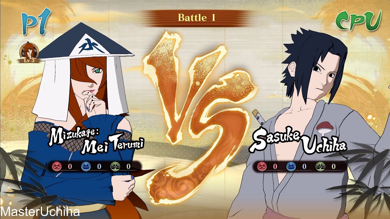 MIZUKAGE MEI VS SASUKE - YouTube