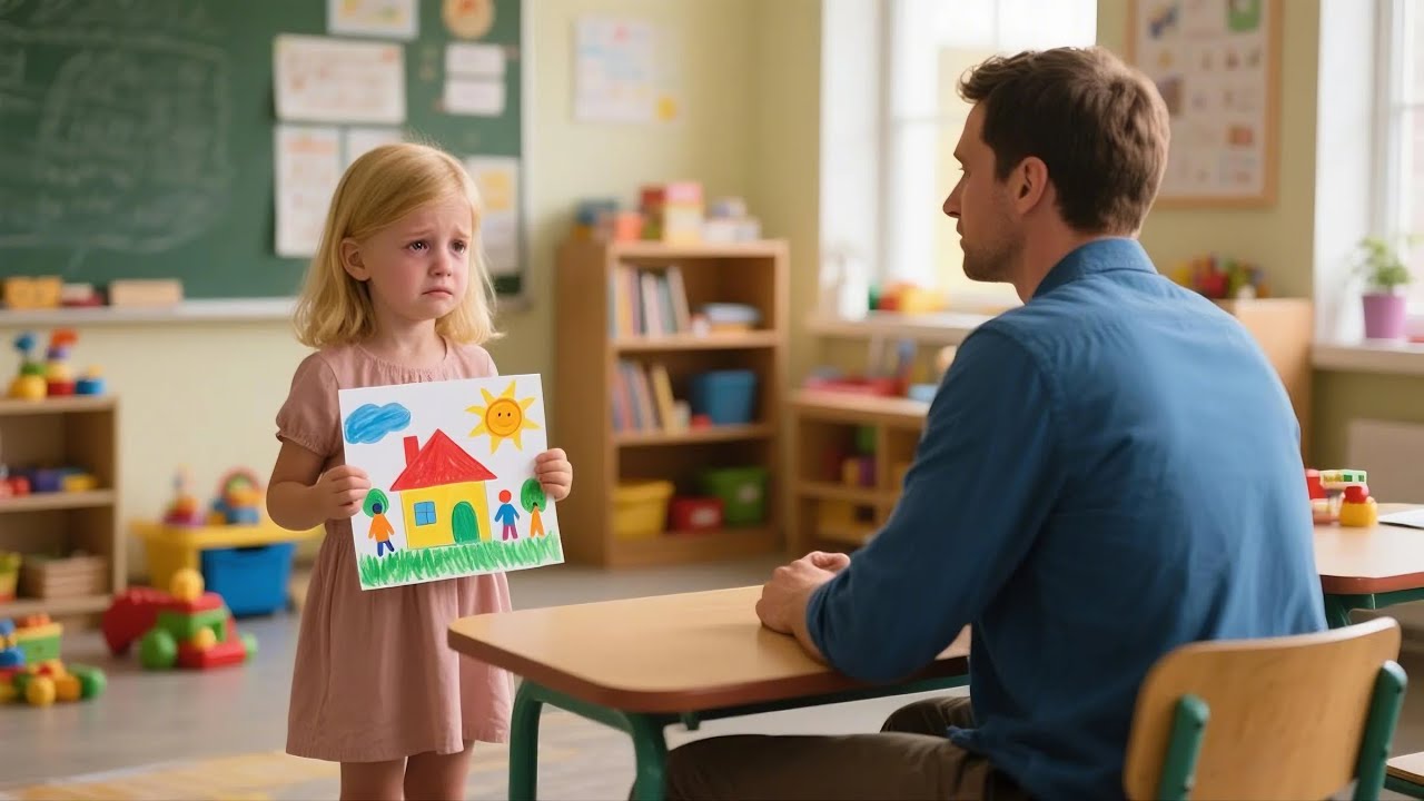 POOR LITTLE GIRL HANDS HER DRAWING TO YOUNG BILLIONAIRE, WHAT HE ...
